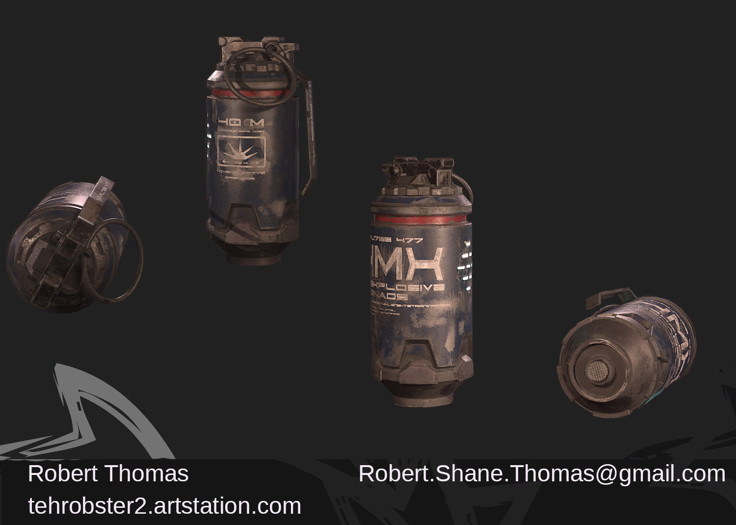ArtStation - HMX Hi-Explosive Grenade