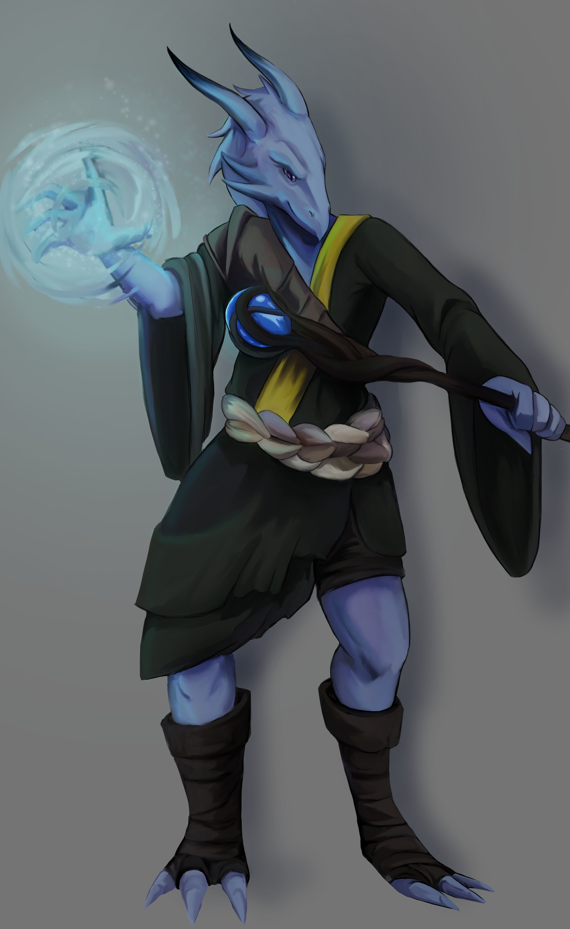 ArtStation - Dragonborn Wizard