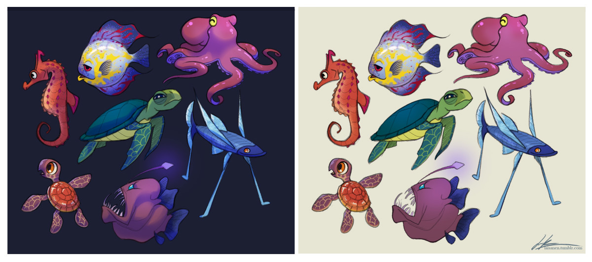 ArtStation - Sea creatures concept art