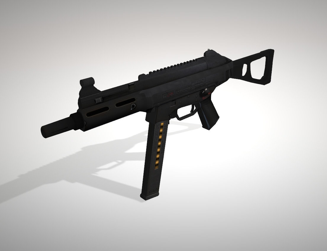 ArtStation - Low poly textured UMP