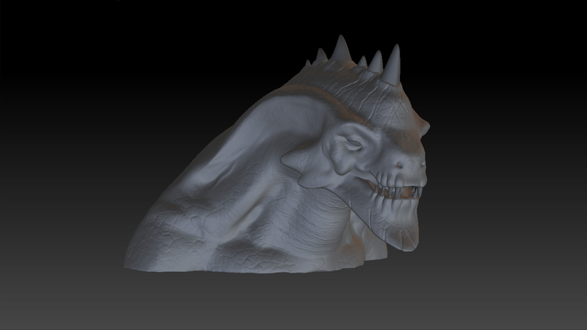 ArtStation - Lizard-man Bust