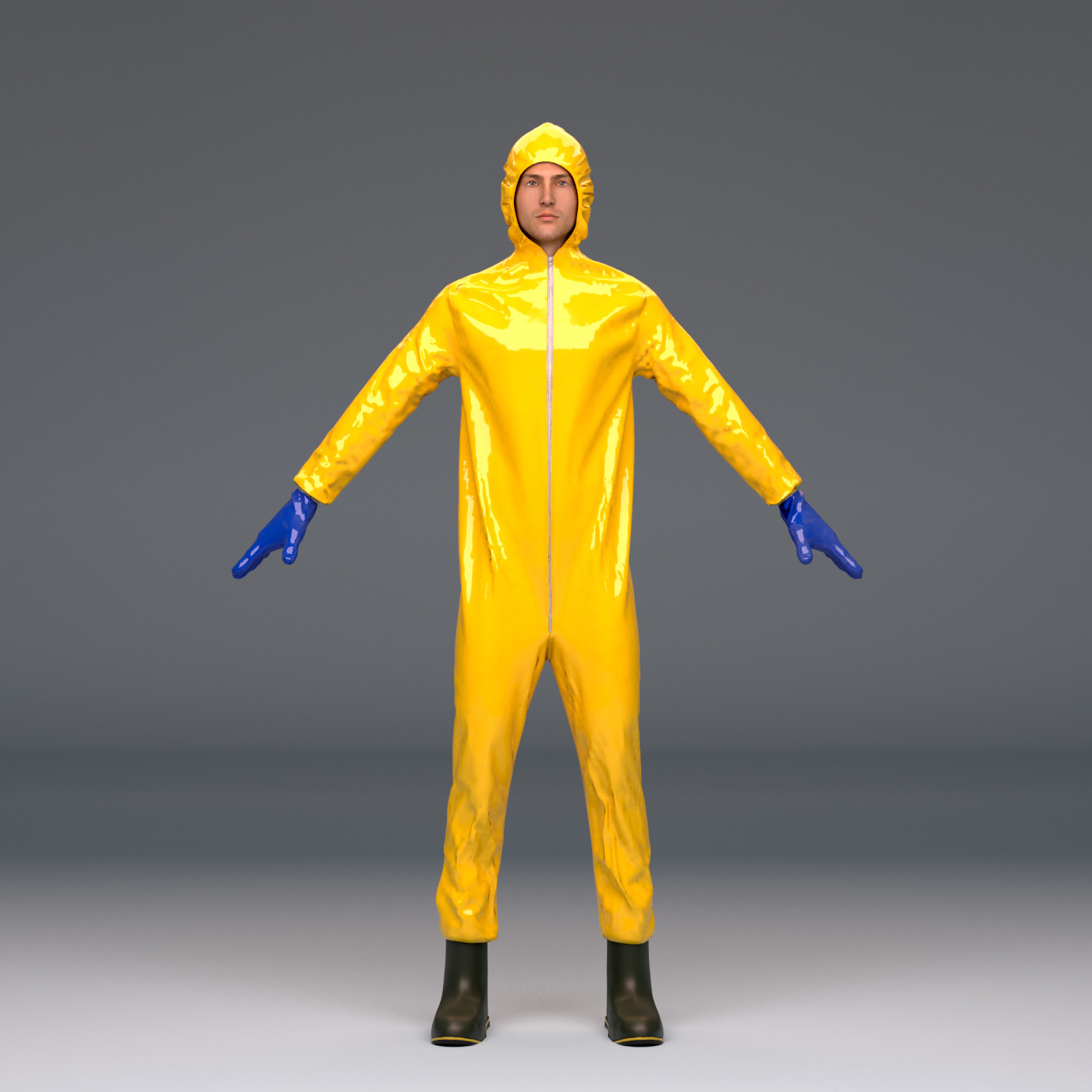 ArtStation - Biohazard protective hazmat suit 3D model