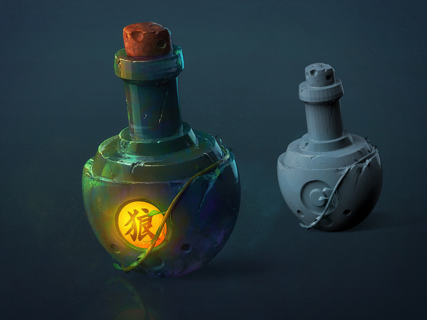 ArtStation - Futuristic Flask