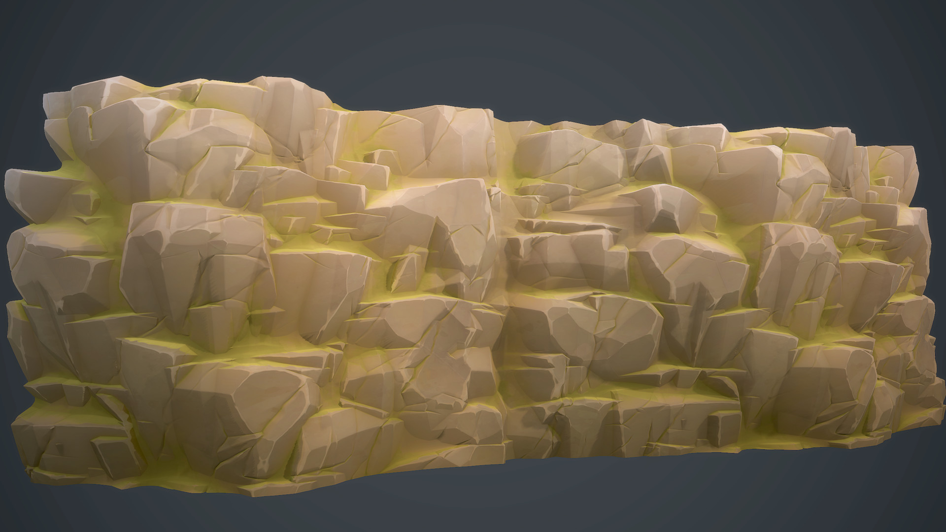 Hugo Beyer - Stylized Rock Cliff