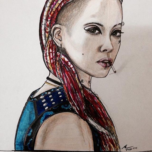 ArtStation - Original Story Character Pencil and Colored Pencil ...