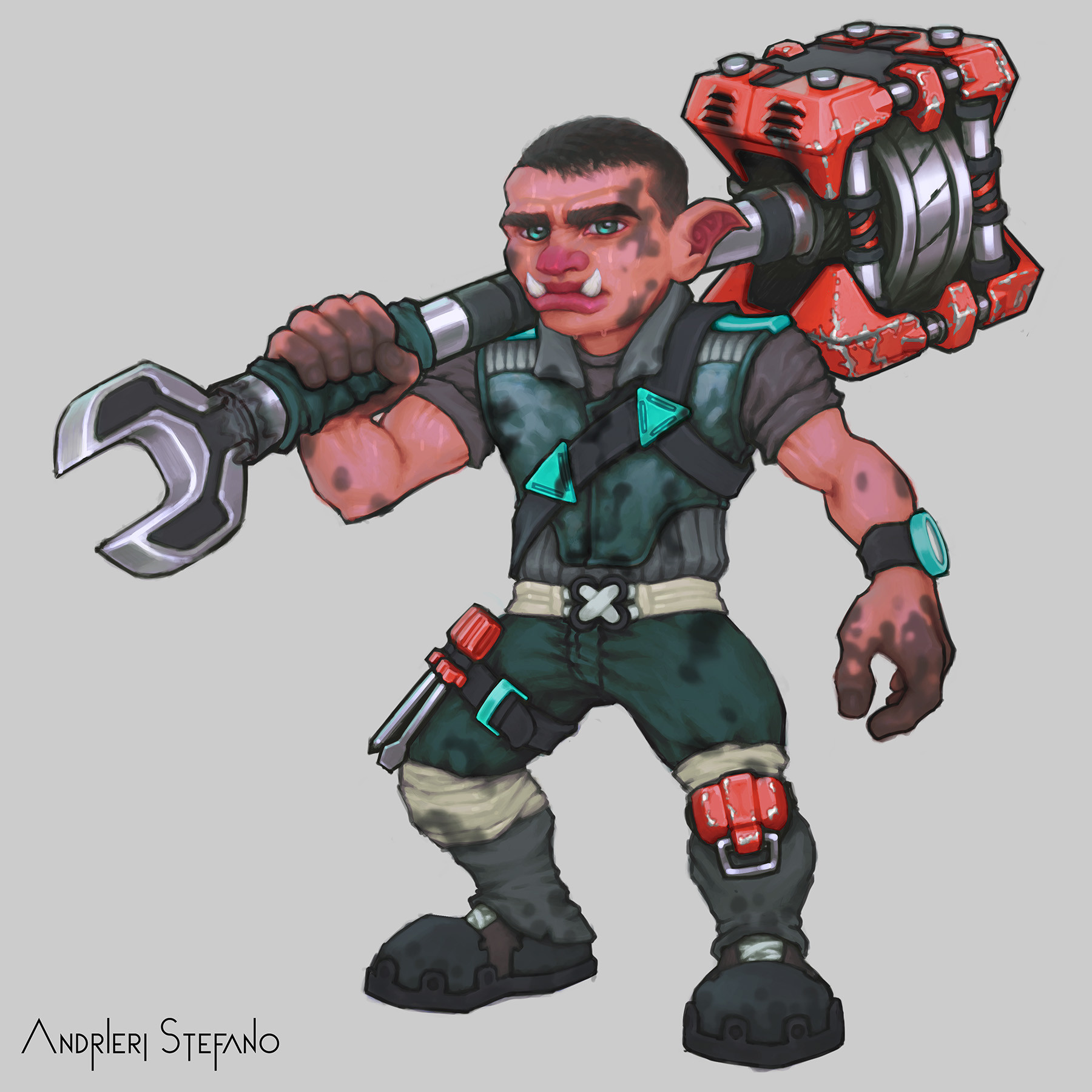 ArtStation - "Malloy the Hammerage" Character Design