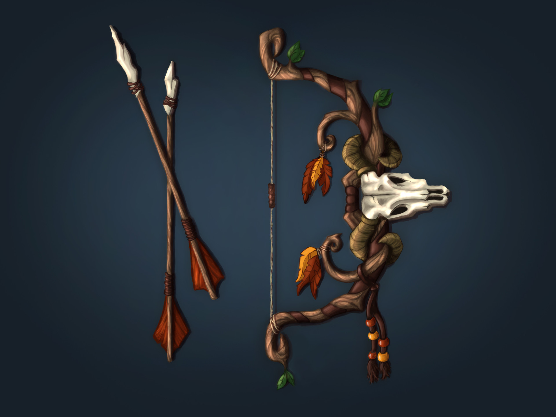 ArtStation - Bow and arrows