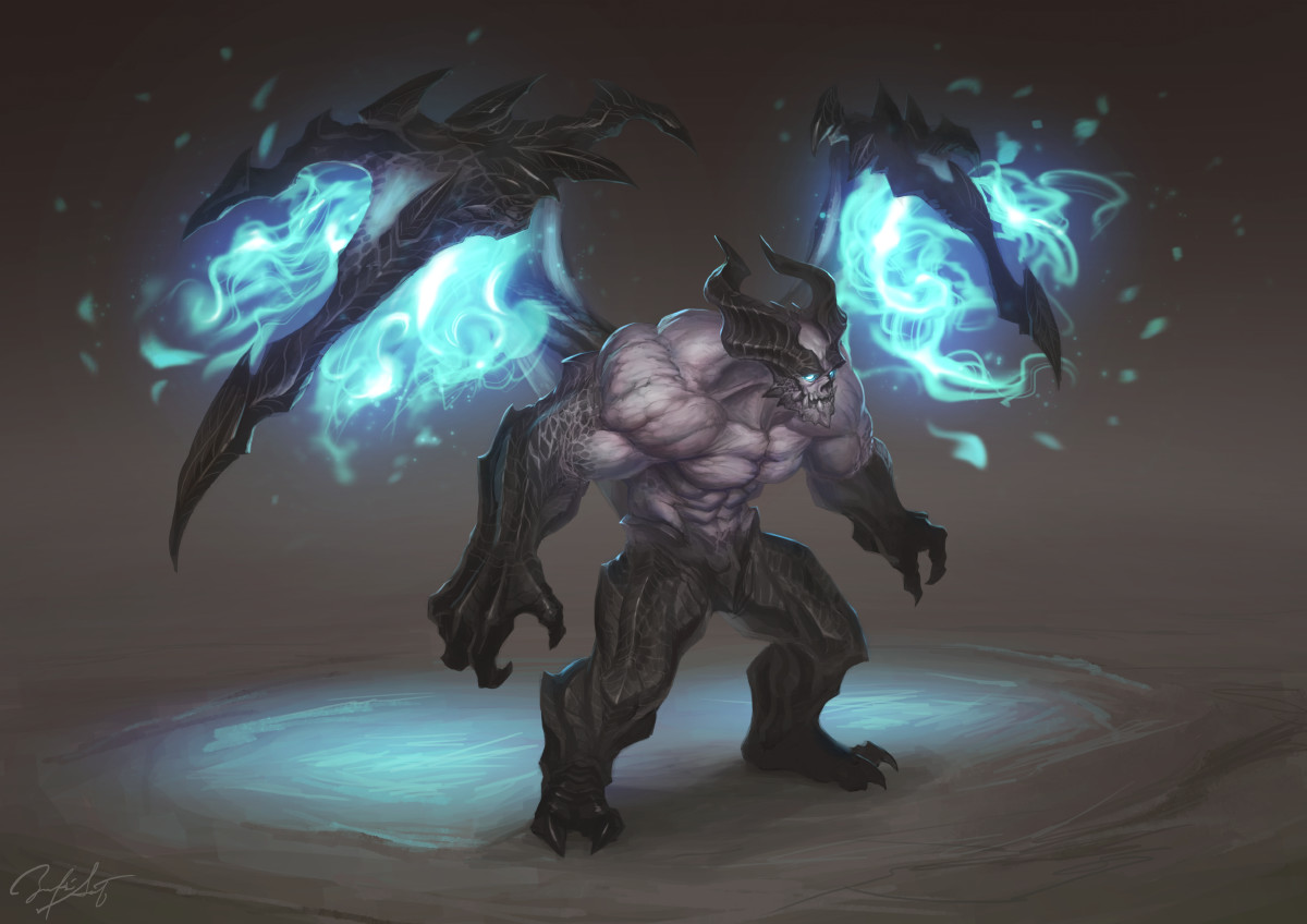 ArtStation - Blazing Winged Demon