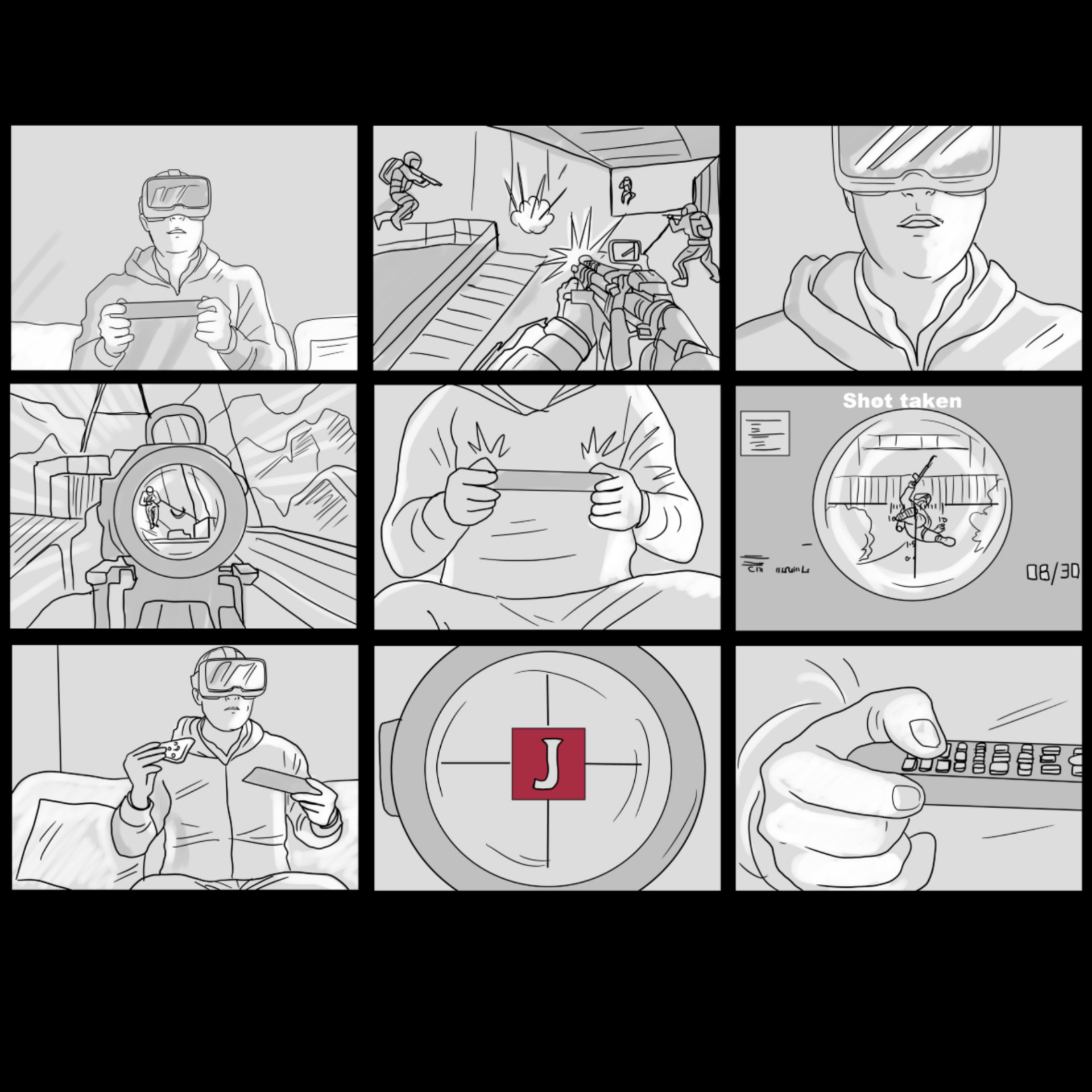 ArtStation - Storyboard for another VR concept