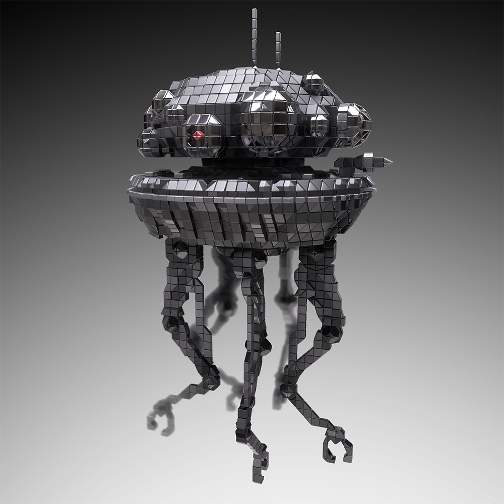 ArtStation - Voxel Probe Droid