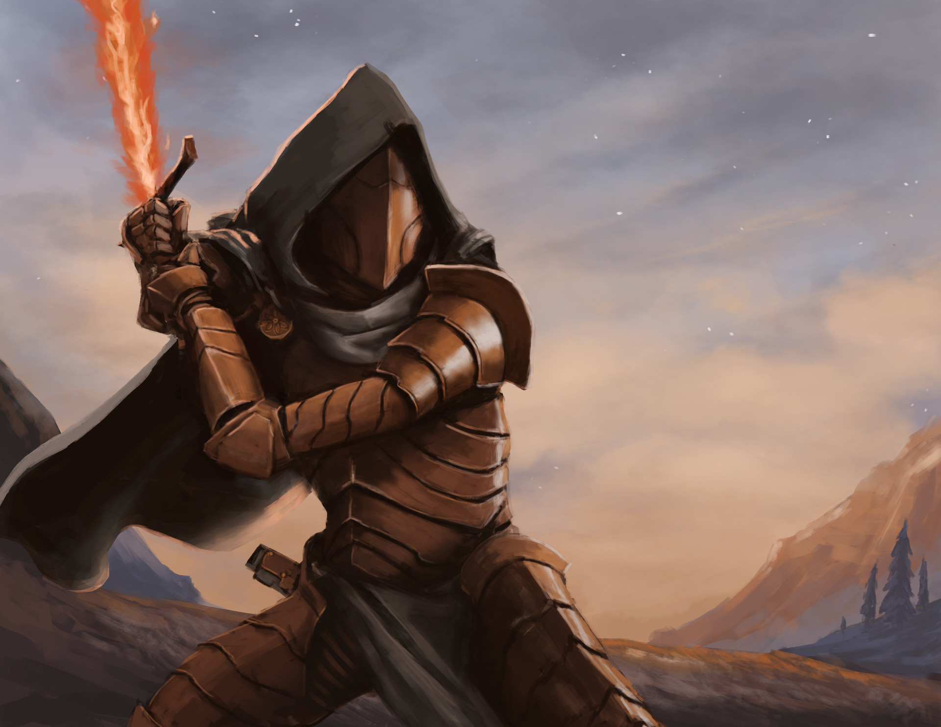 ArtStation - Flameblade Knight