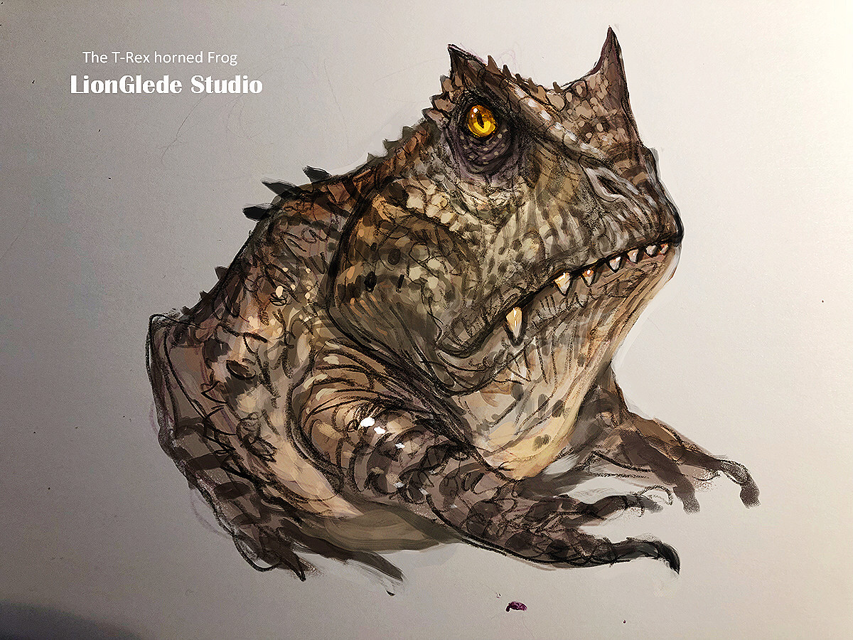 ArtStation - The T-Rex Horned Frog evolutions