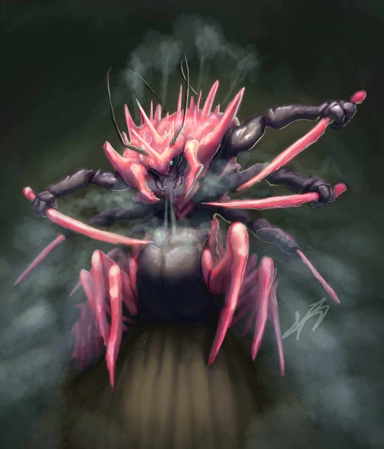 ArtStation - Shocking Pink Dragon