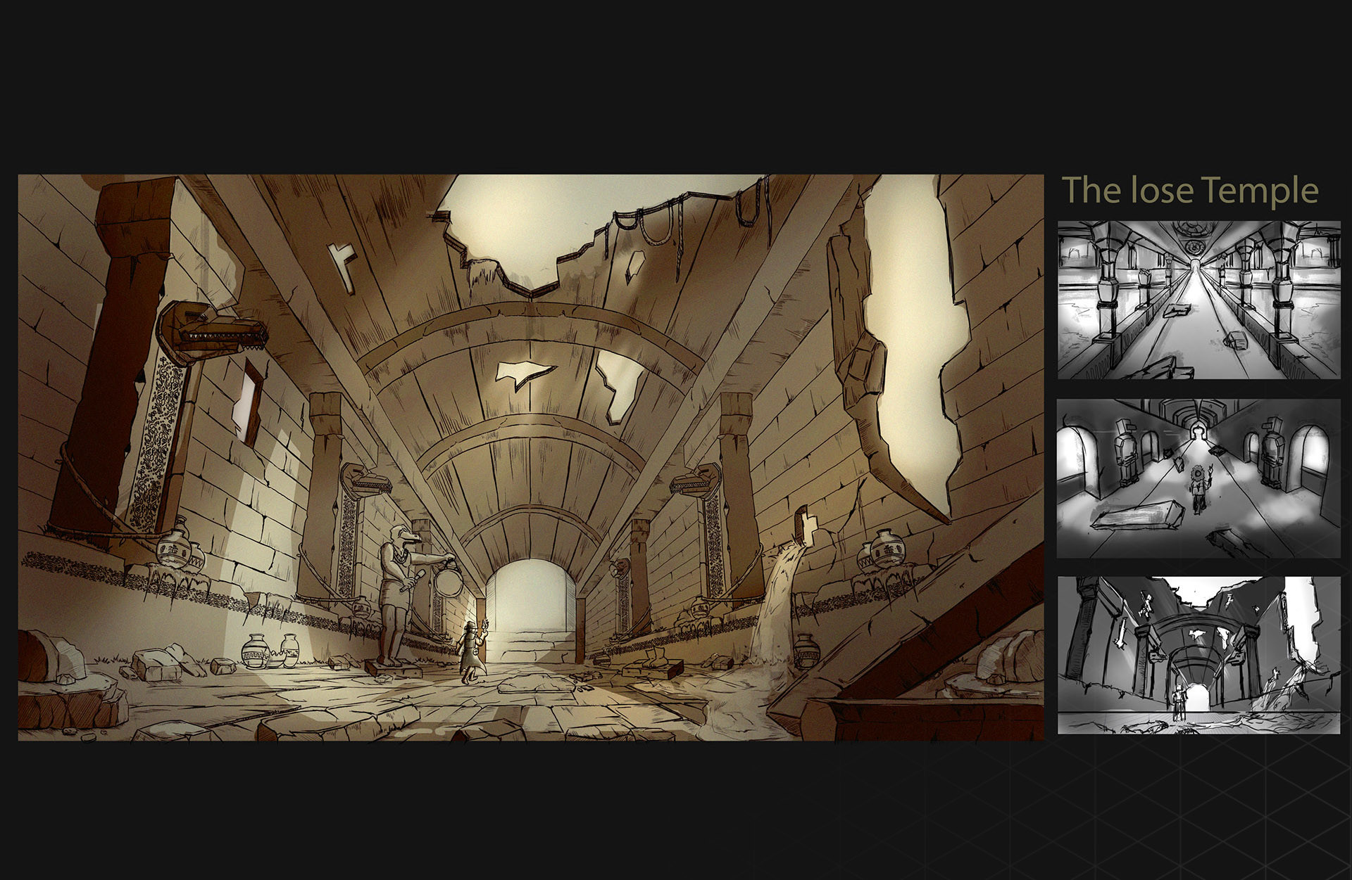 ArtStation - The Lost Temple - Sketch