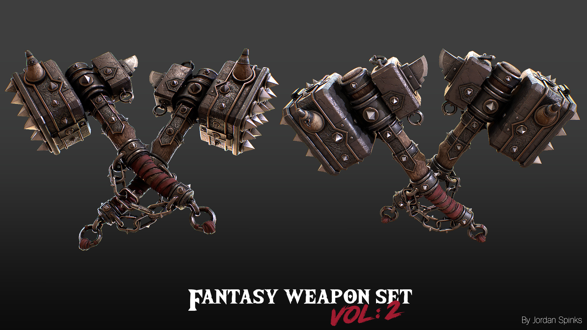 Jordan Spinks - Fantasy Weapon Set Volume 2: Barbarian's Hammer