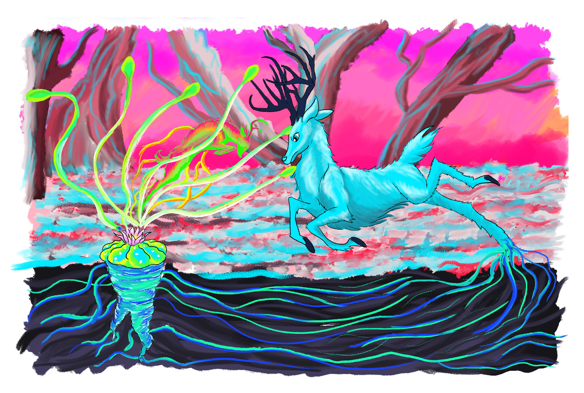 ArtStation - Hikuri El Venado Azul #02