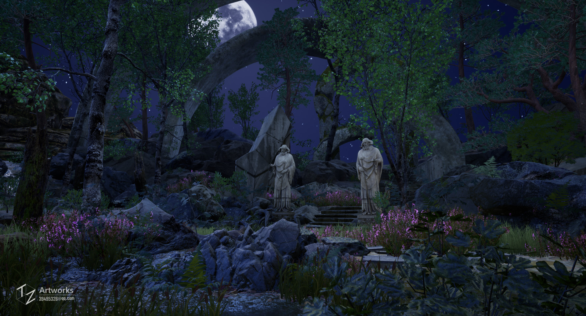 Zhuo Ta - [UE4] Field scene design exercises