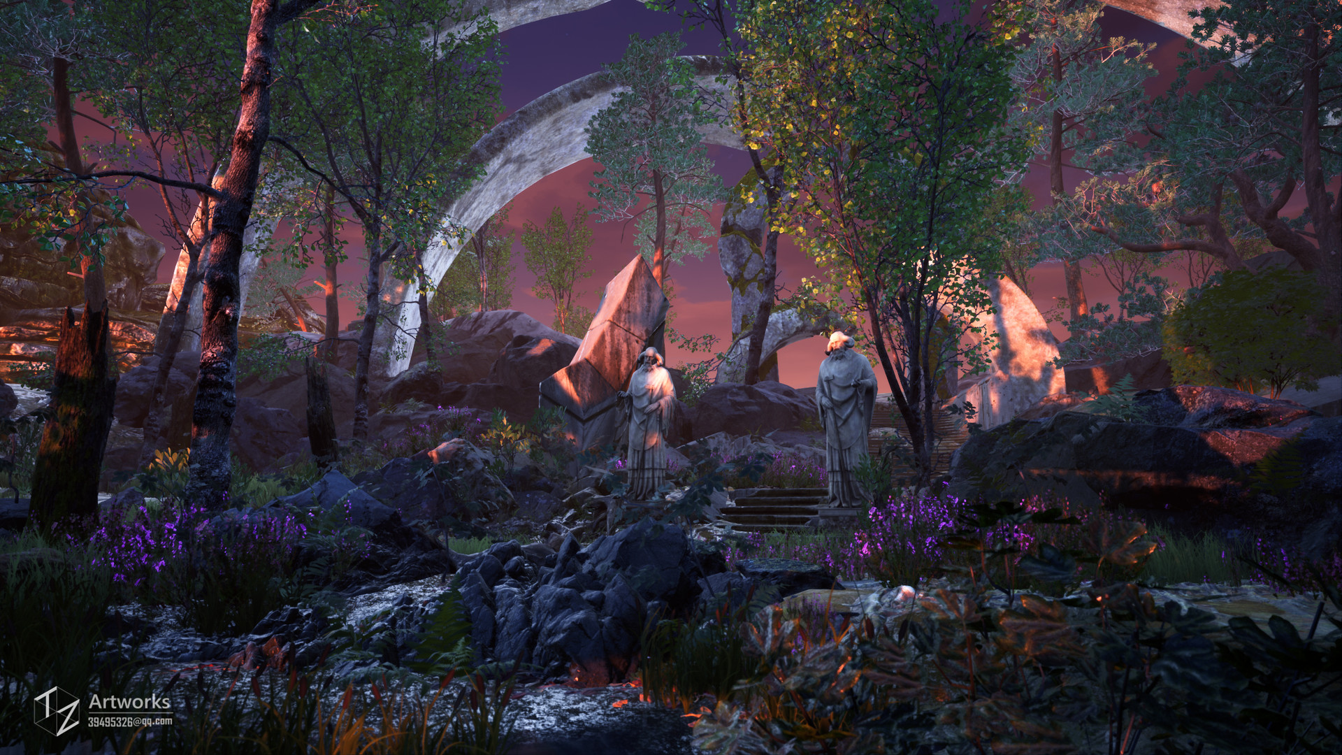 Zhuo Ta - [UE4] Field scene design exercises