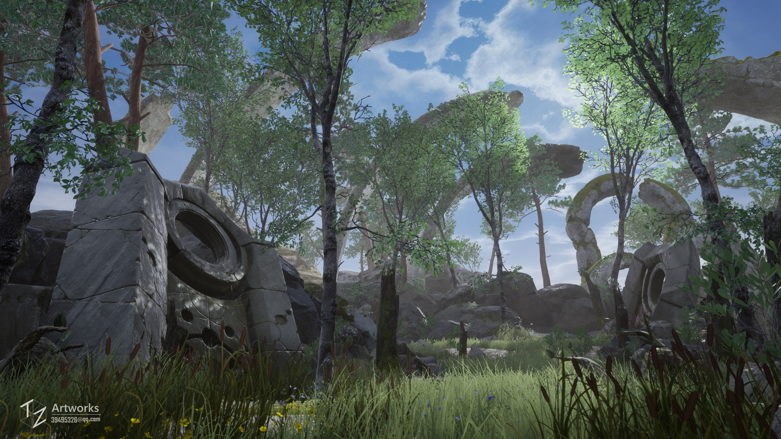 Zhuo Ta - [UE4] Field scene design exercises