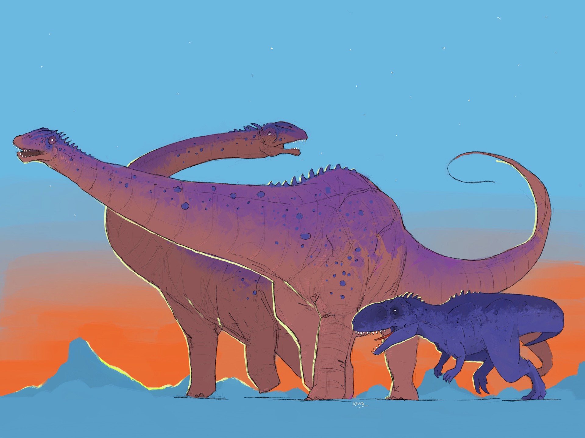 ArtStation - Supersaurus herd