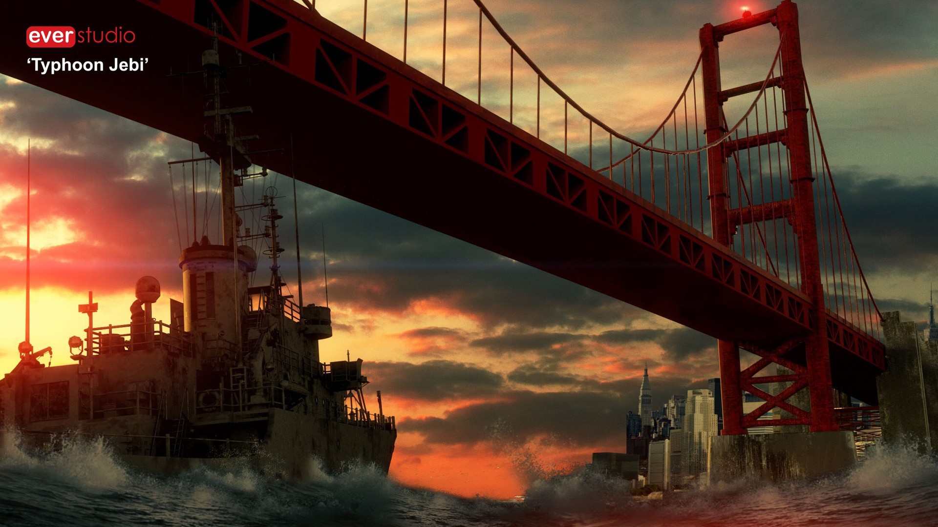 ArtStation - Typhoon Jebi