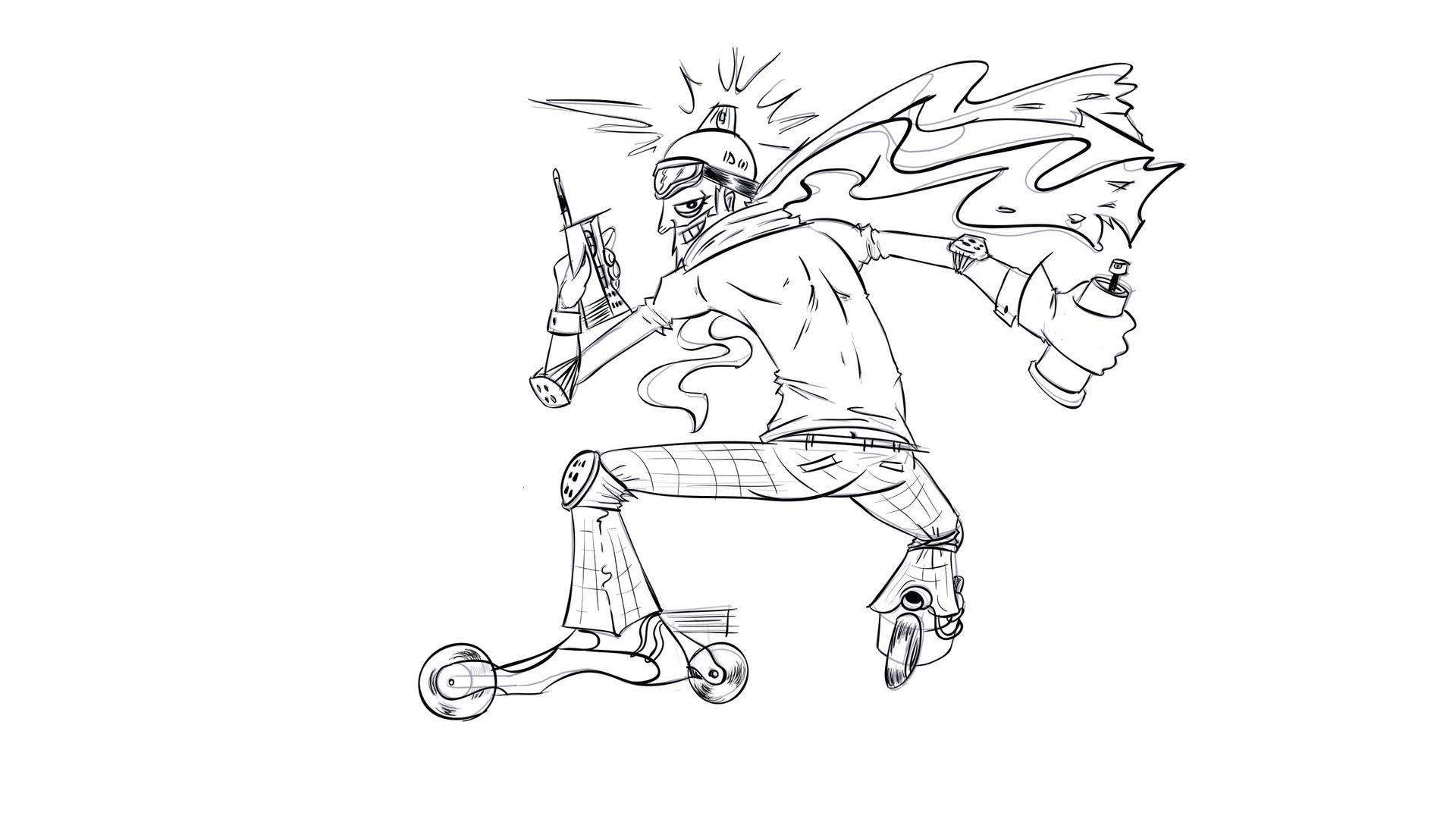 jet set radio coloring pages