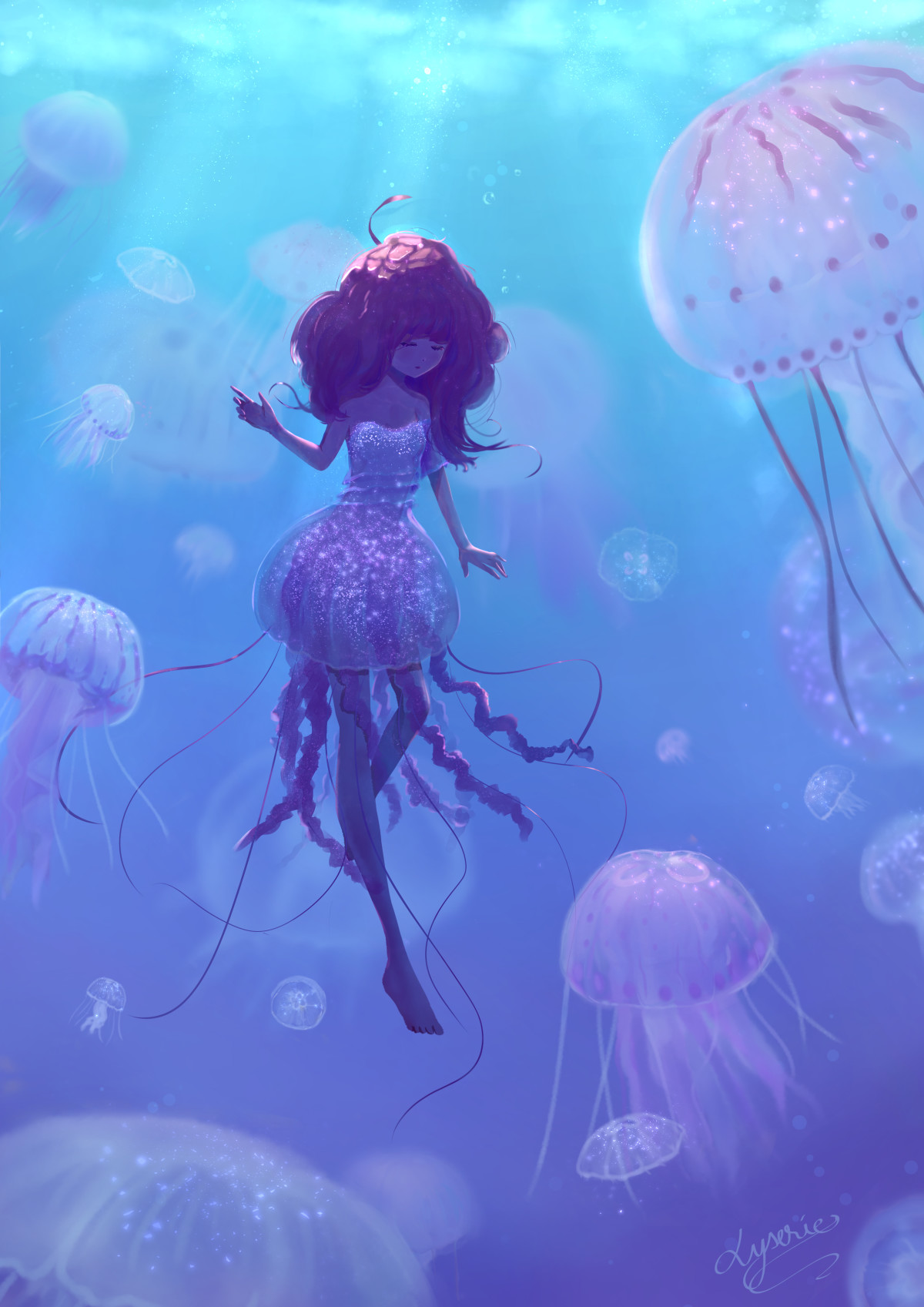 how to make a jellyfish girl