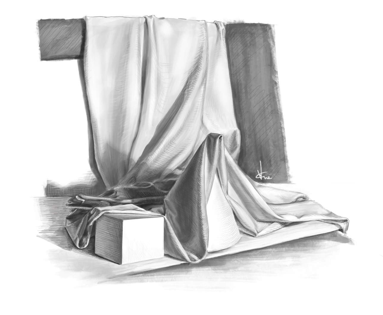 ArtStation - Drapery with geometric figures