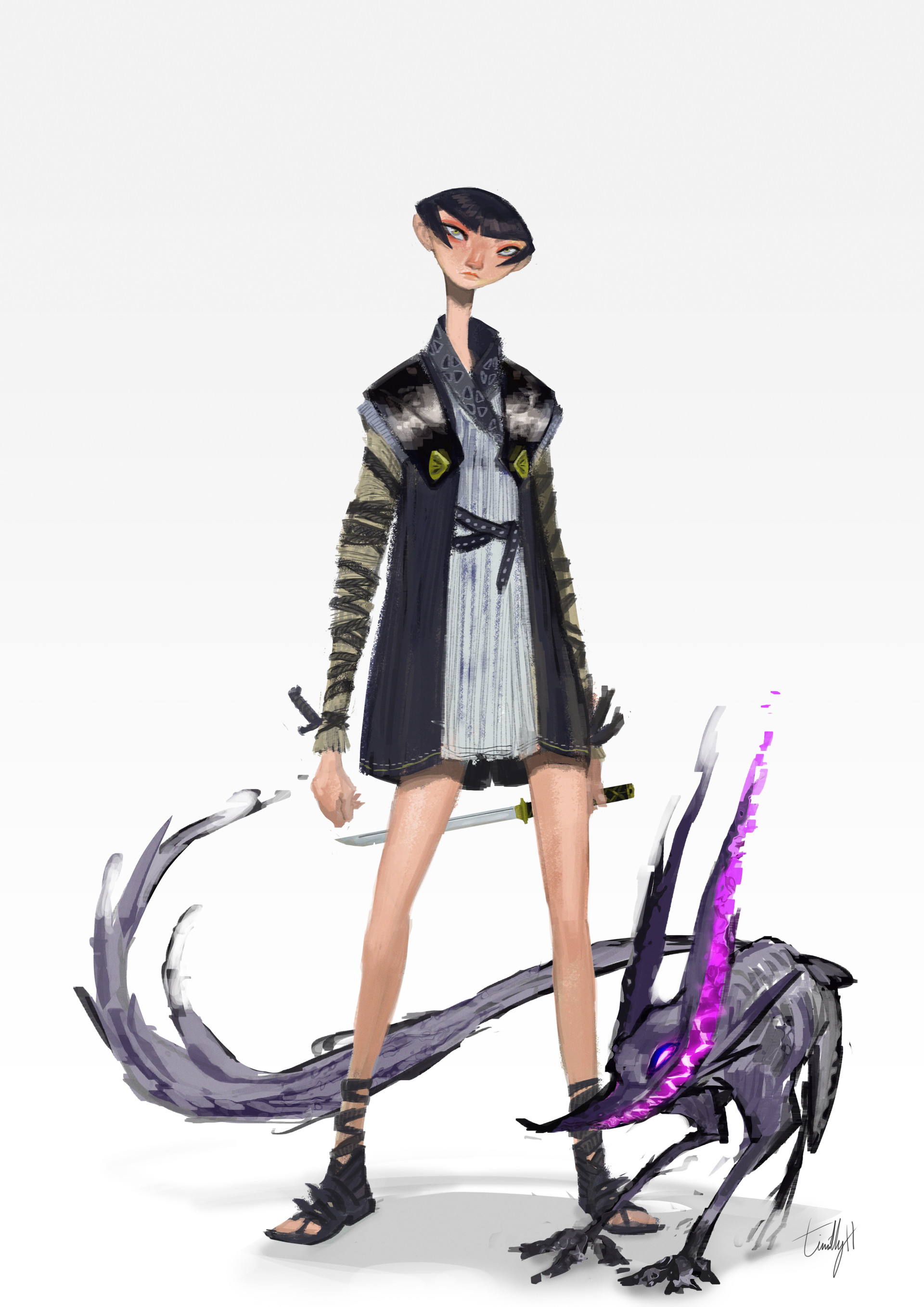 ArtStation - Mo the Japanese Ink Assassin