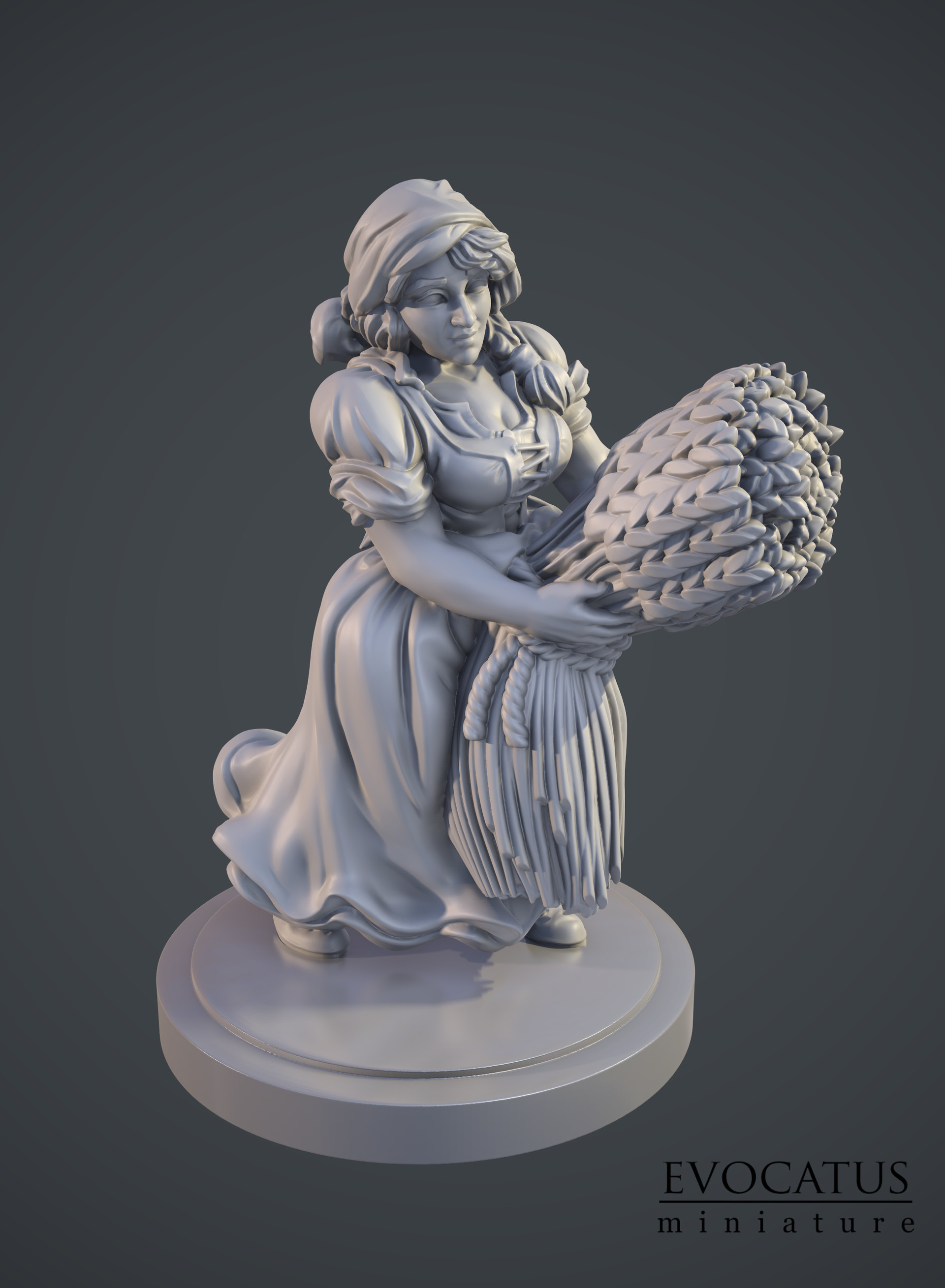 ArtStation - 28mm Miniatur_ Girl, Rudolf Béres