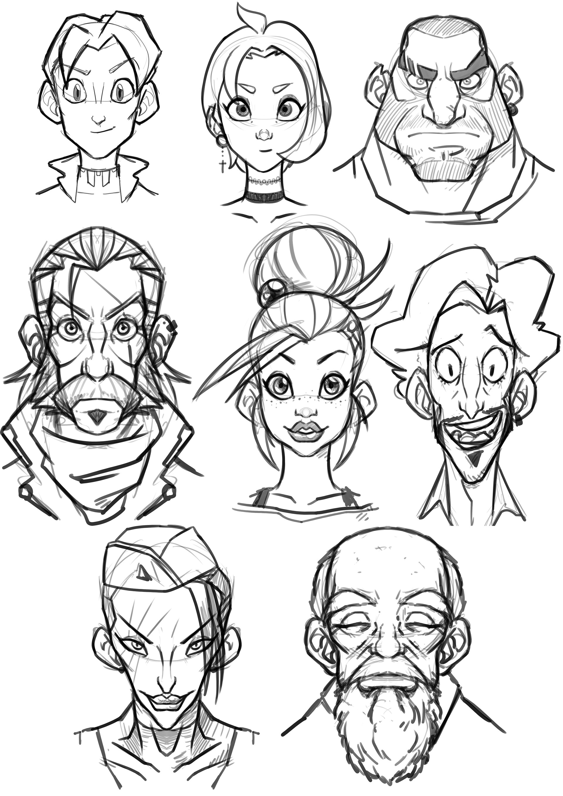 ArtStation - Faces Study