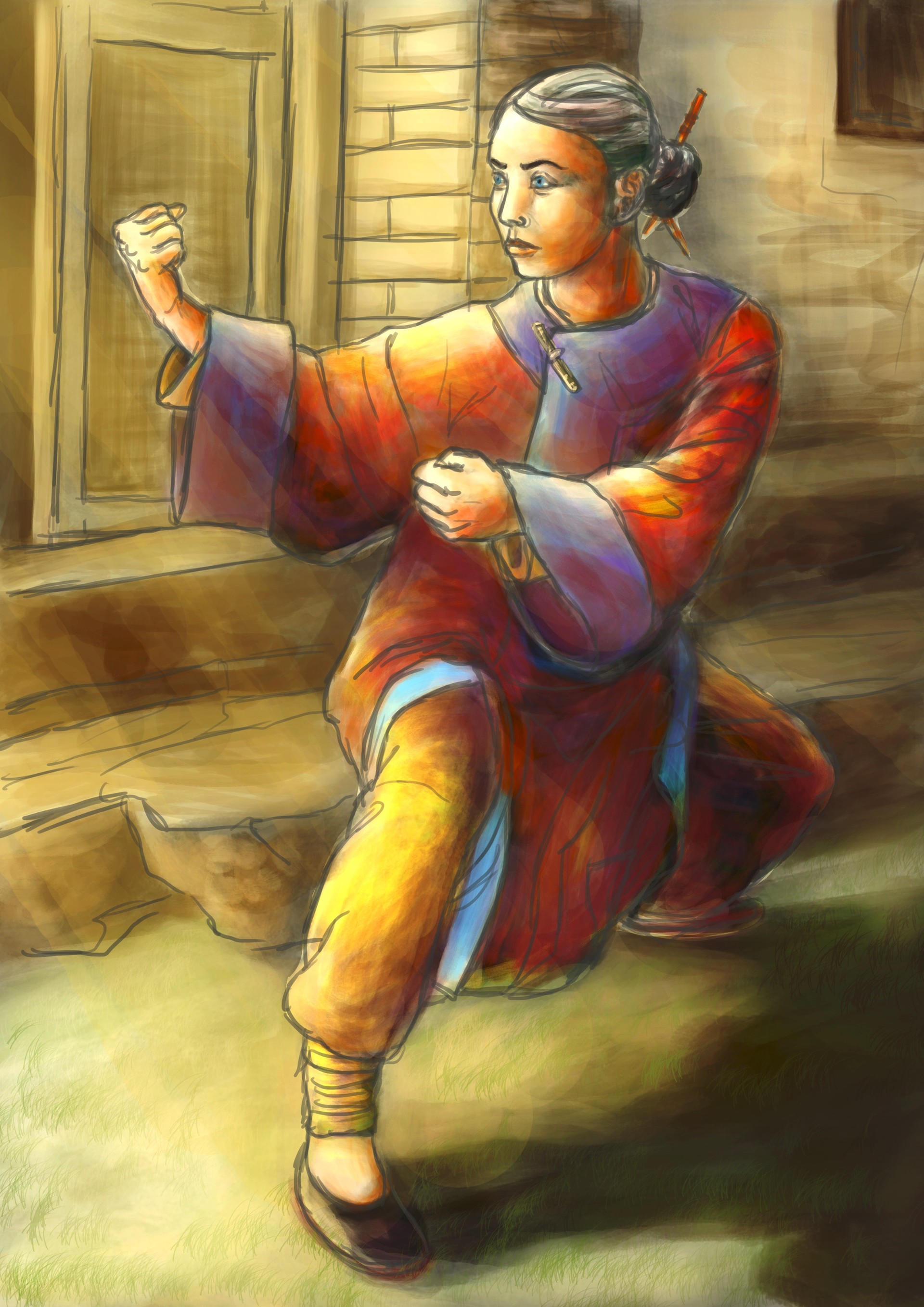 ArtStation - Wushu practice