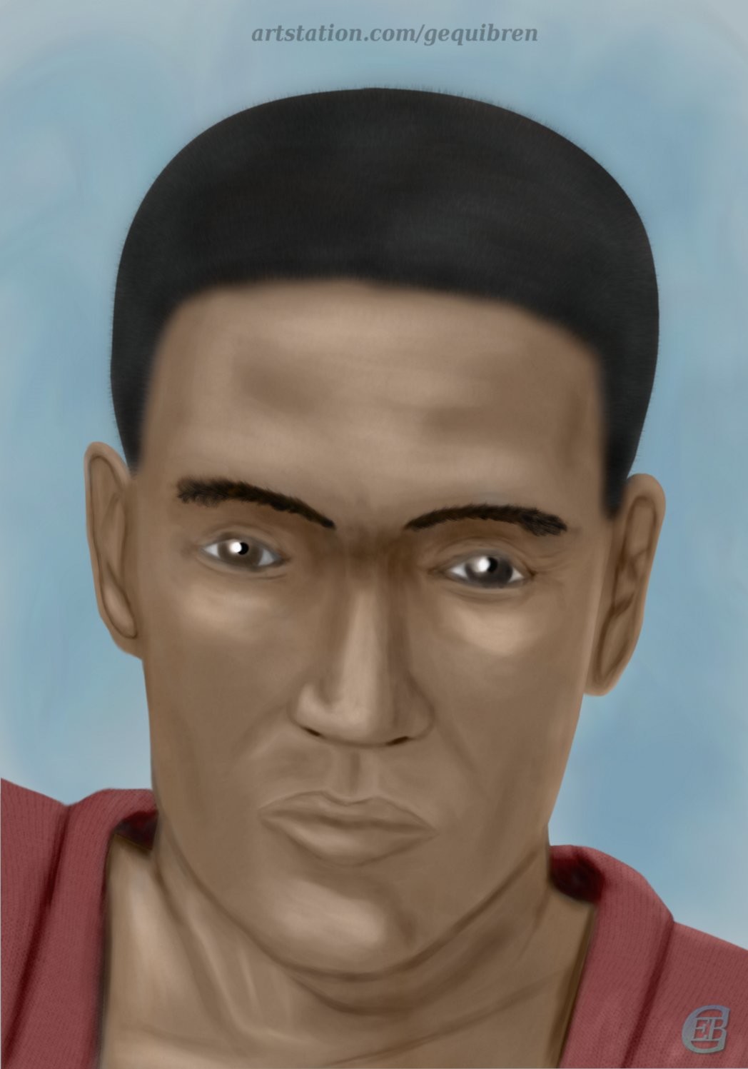 ArtStation - D&D (Neverwinter) - Human Monk Portrait (OC)