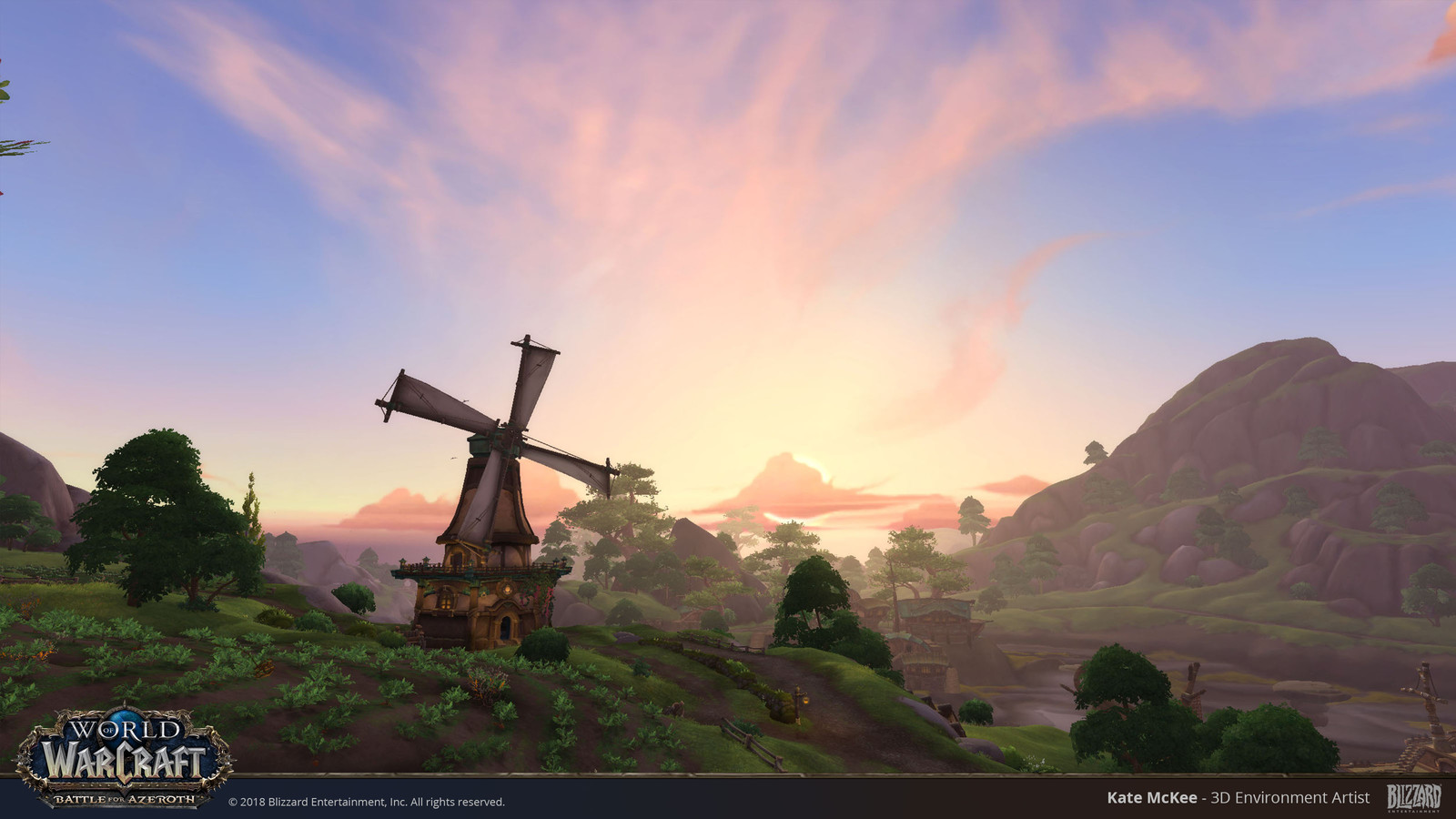 Kate McKee - World of Warcraft: Battle for Azeroth - Stormsong Valley Sky