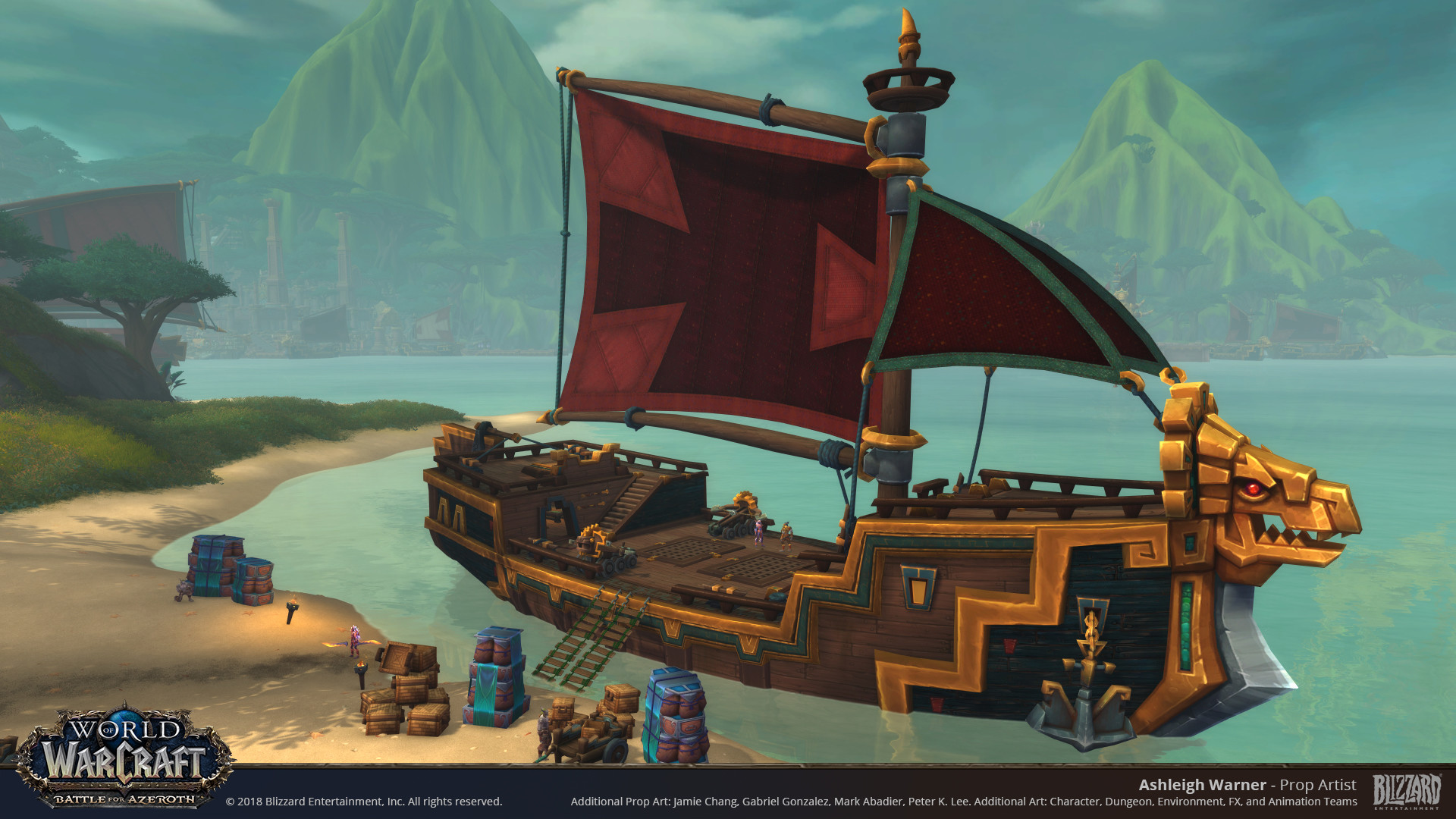 Ashleigh Warner - Zandalari Ships - World of Warcraft: Battle for Azeroth