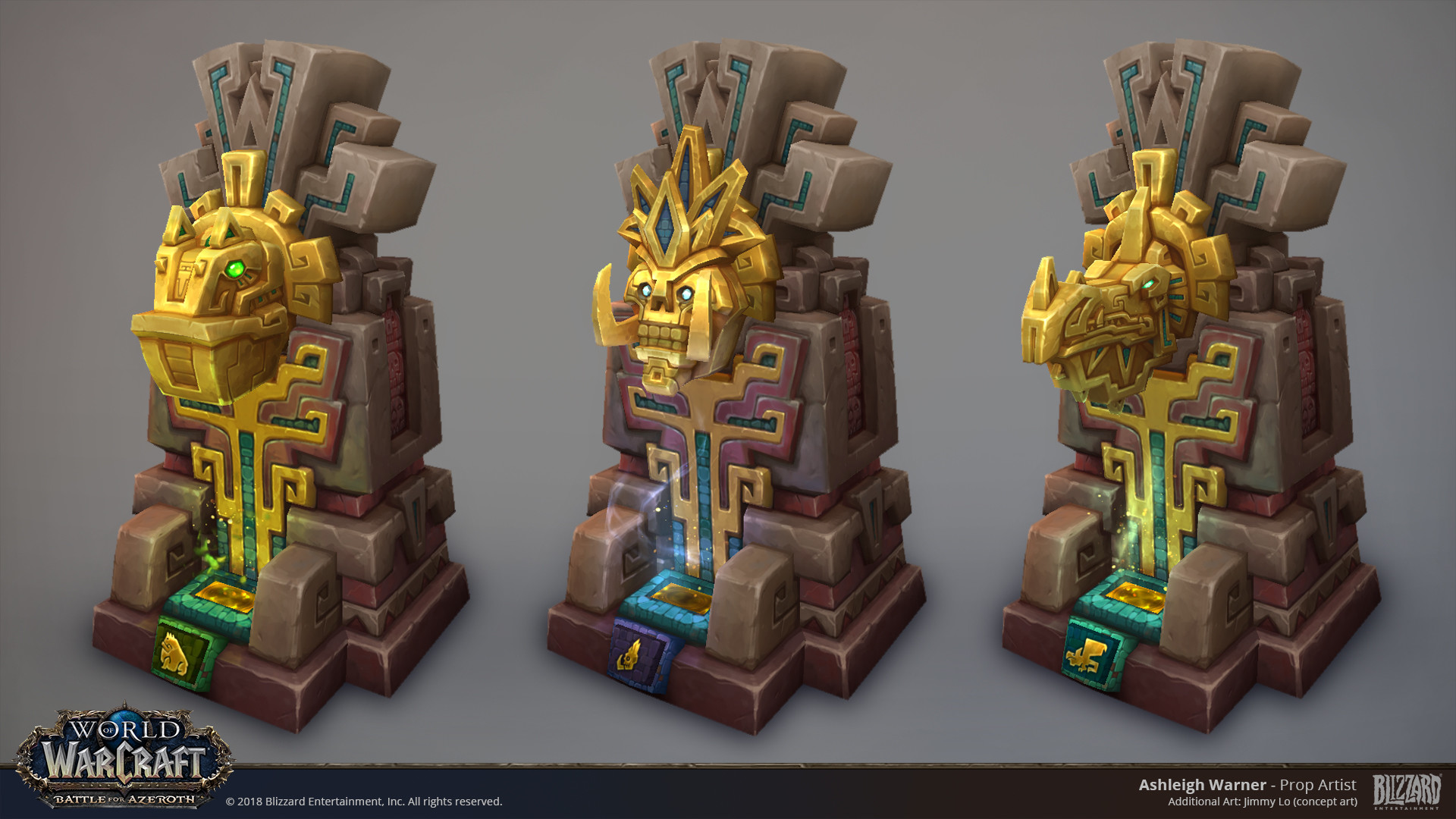 Ashleigh Warner - Zandalari Loa Statues - World of Warcraft: Battle for ...