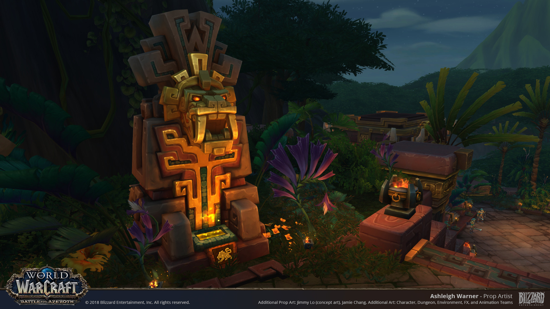 Ashleigh Warner - Zandalari Loa Statues - World of Warcraft: Battle for Azeroth