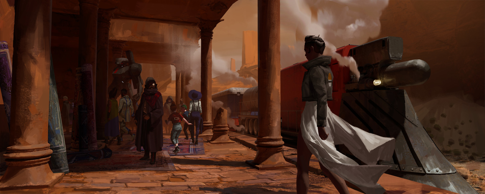 ArtStation - Train pt II: Bazaar Station