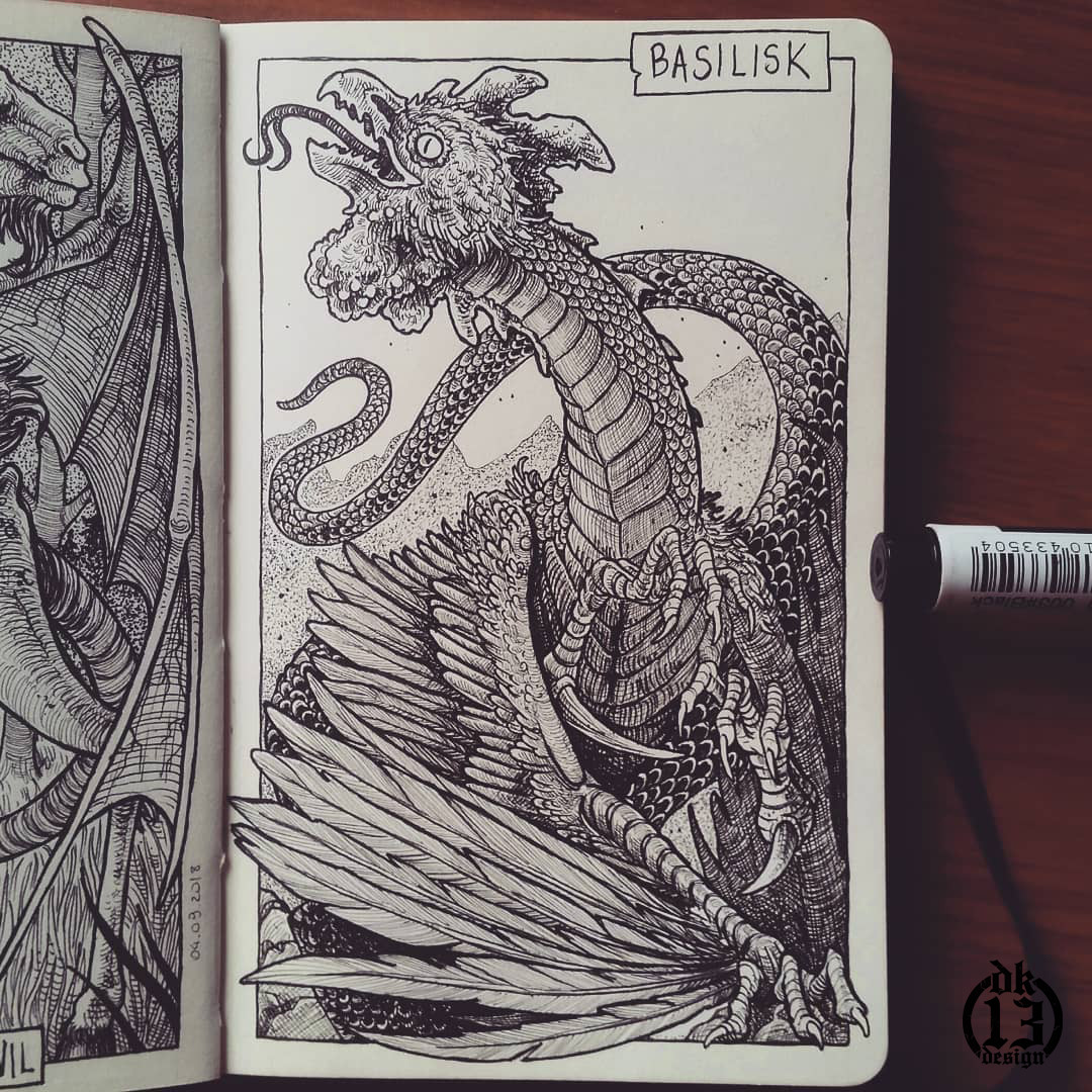Darek Krzak - Bestiary sketchbook!