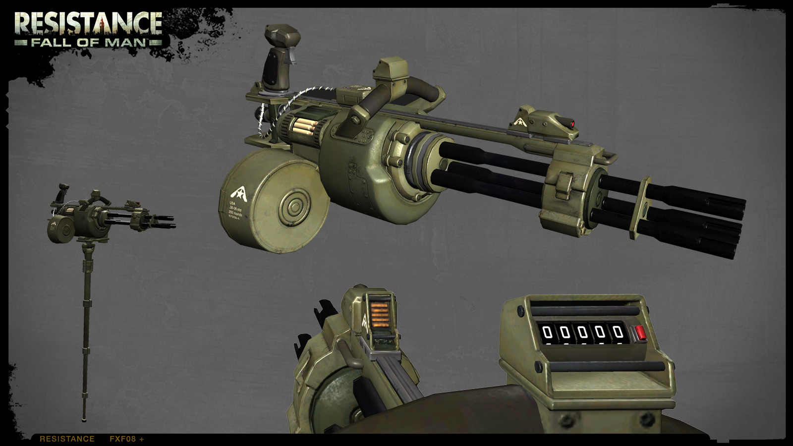 Thomas Olson - Minigun with drum magazine.