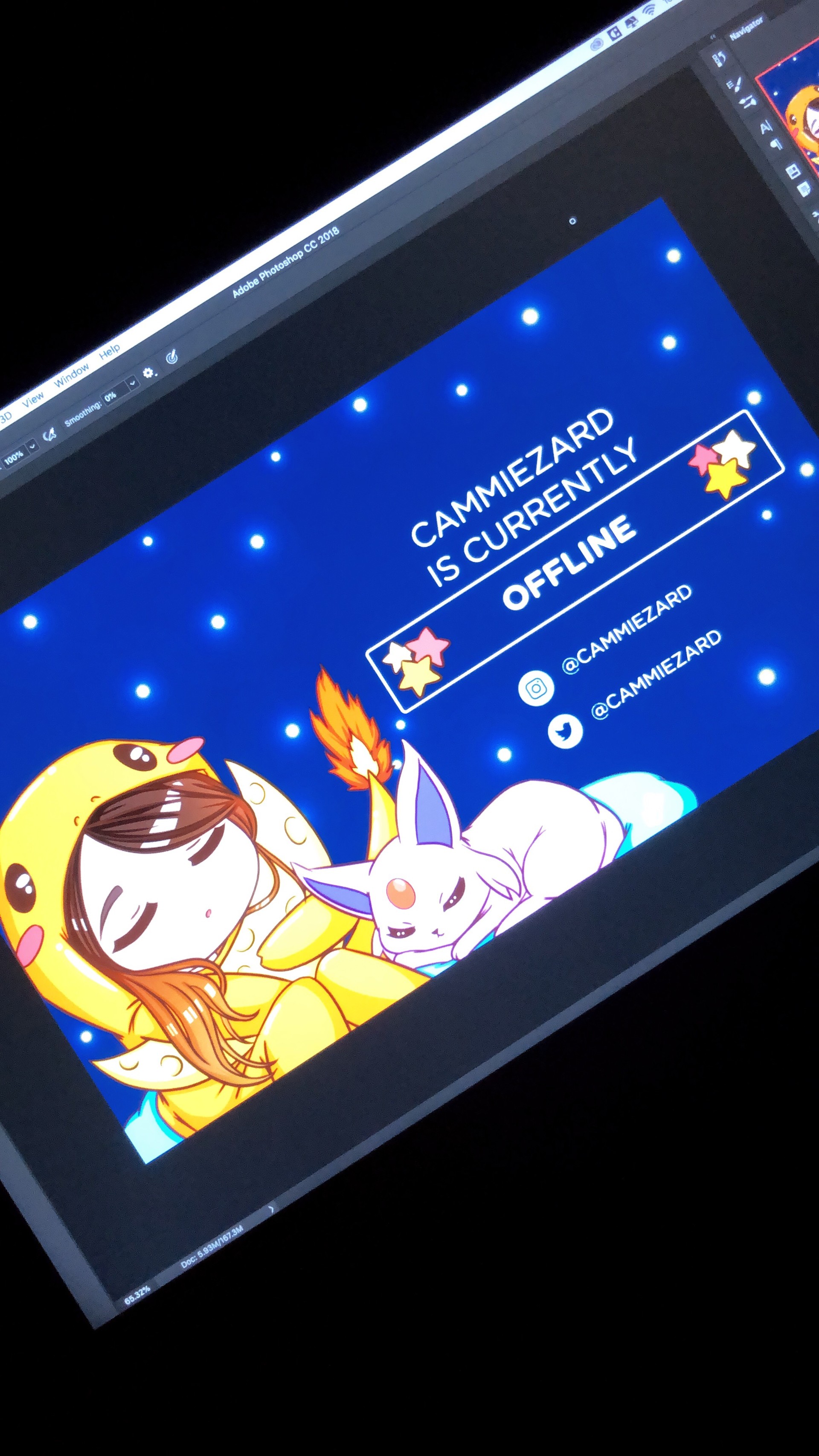 Alicia Wu Liang - Pokémon offline banner for twitch