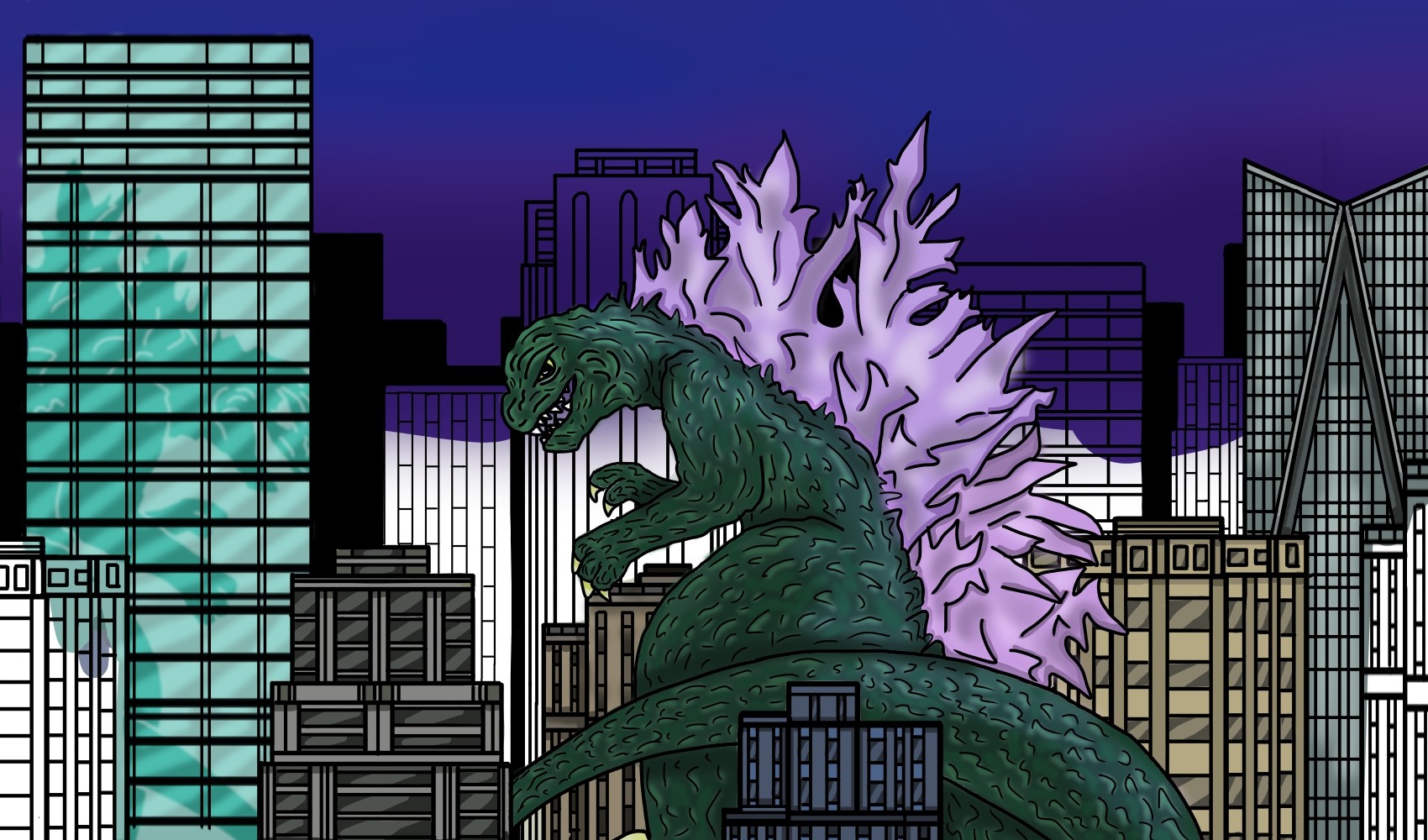 Godzilla 2000 Drawings