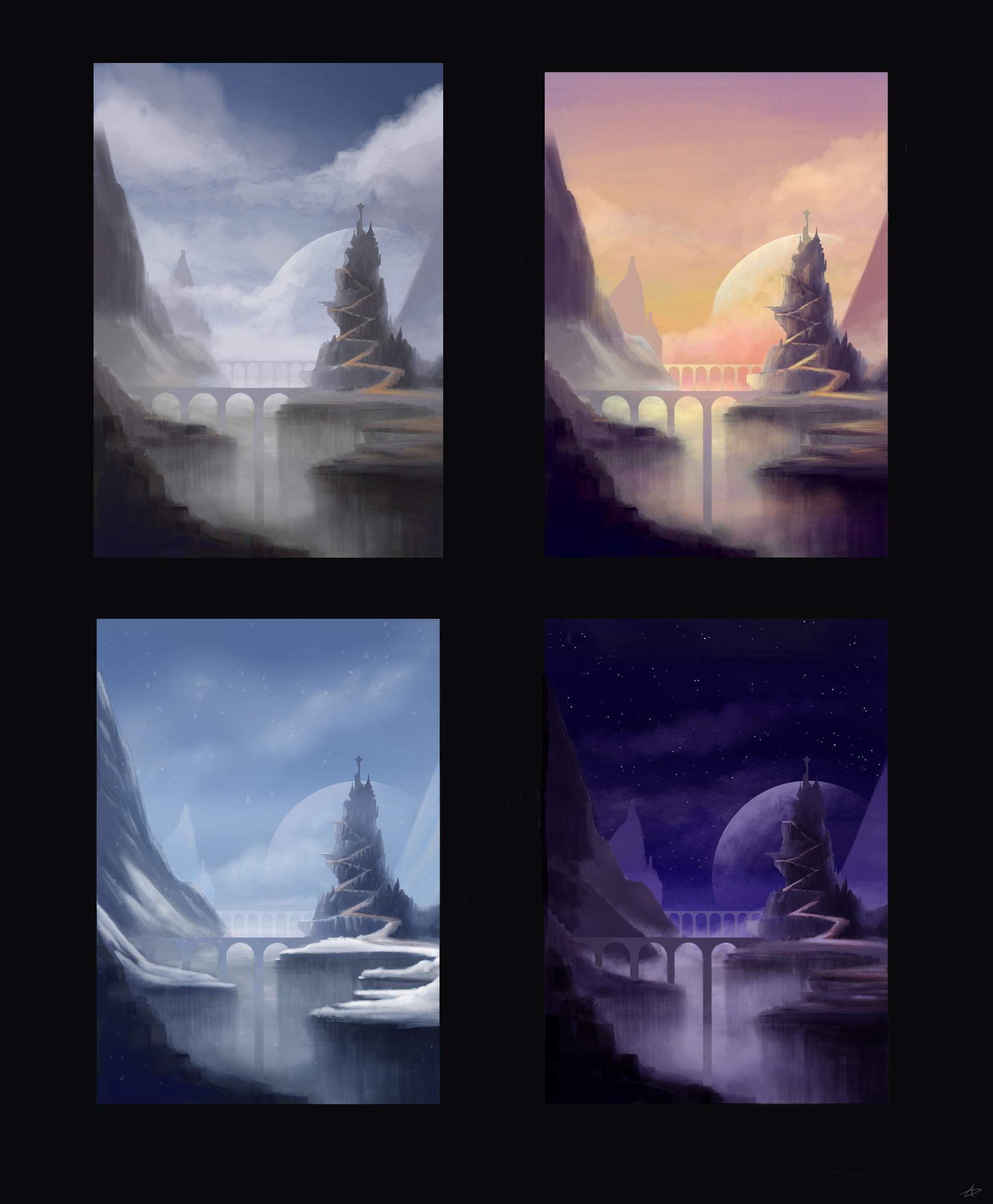 ArtStation - Weather study