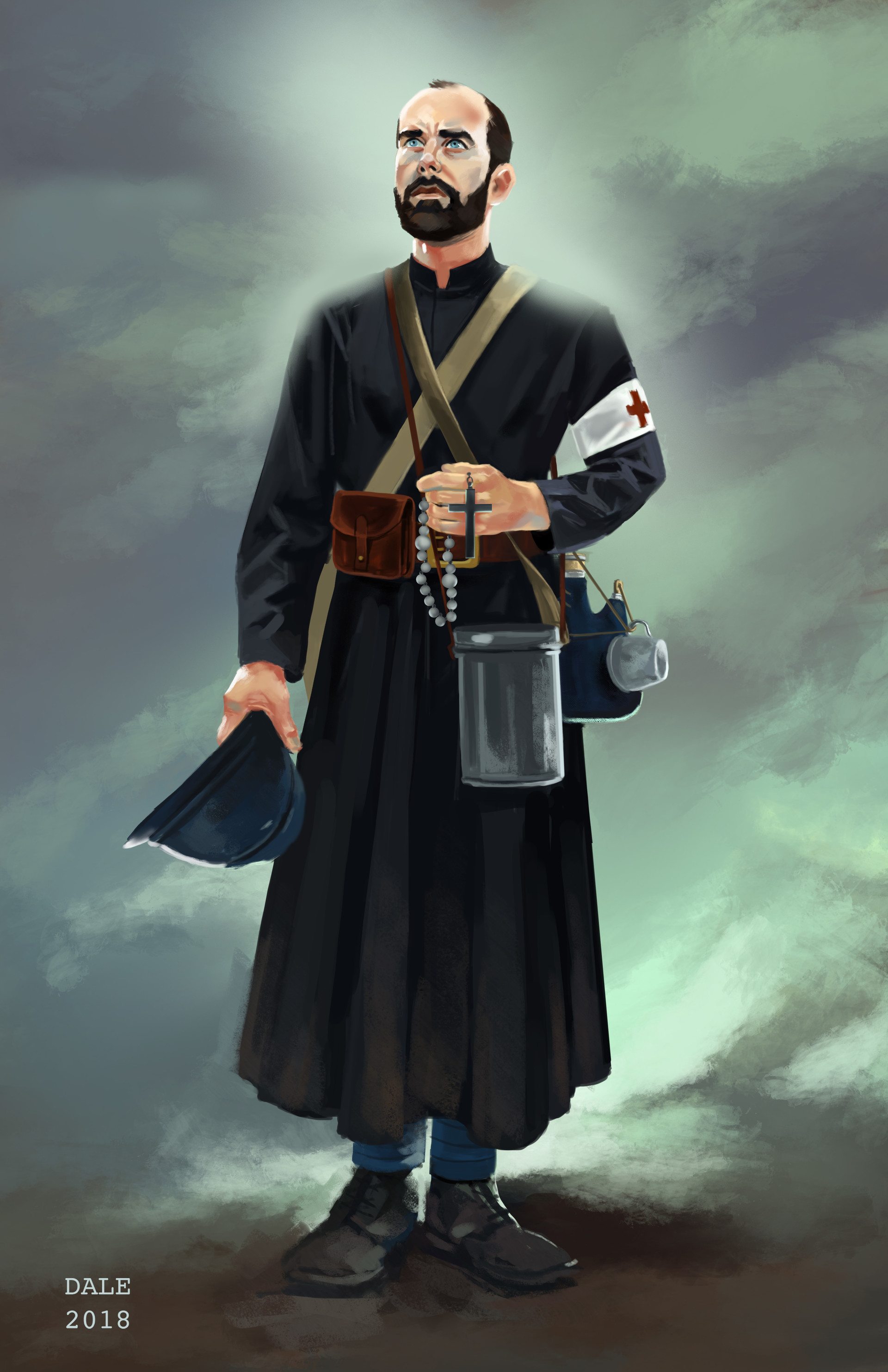 ArtStation - WWI French Army Chaplain