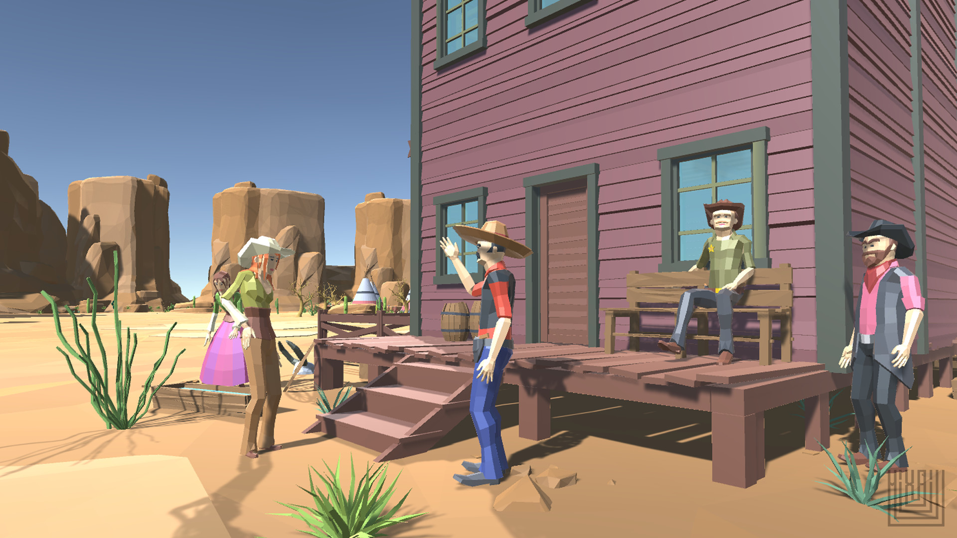 ArtStation - LOW POLY WORLD - WESTERN