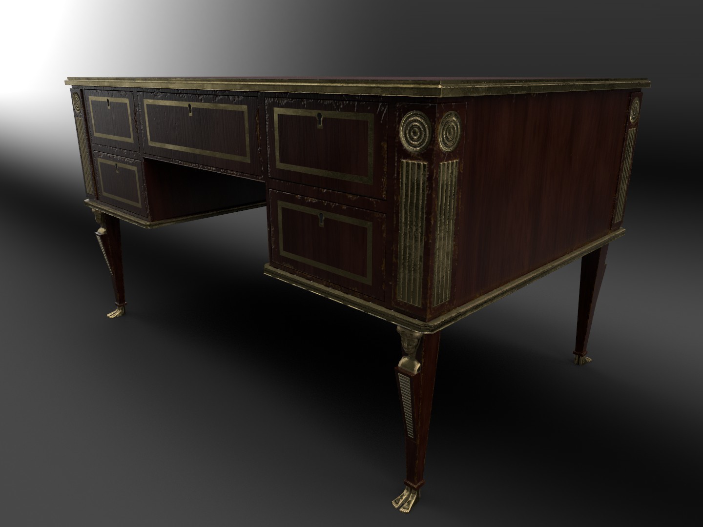 ArtStation - Neoclassical Russian Desk