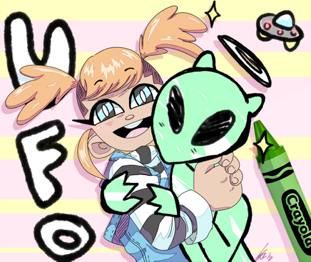 ArtStation - A boy and his Alien