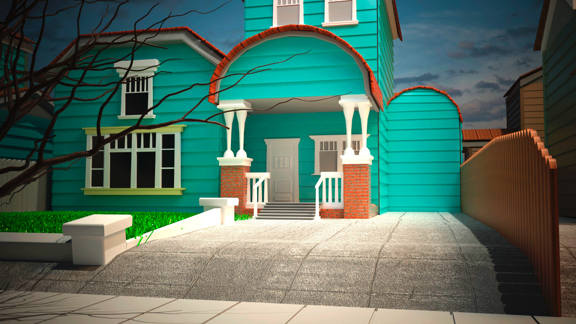 ArtStation - cartoon housemodel