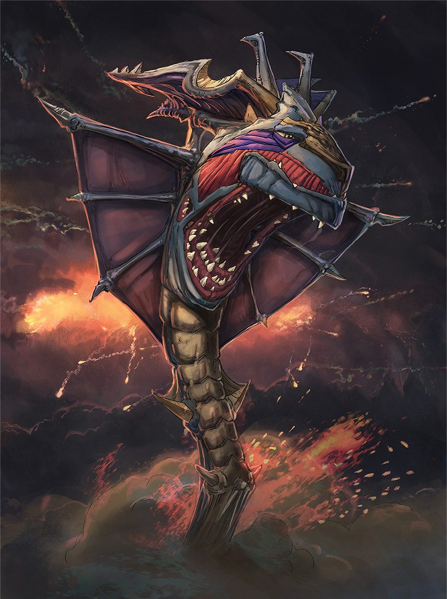 ArtStation - Worm Dragon