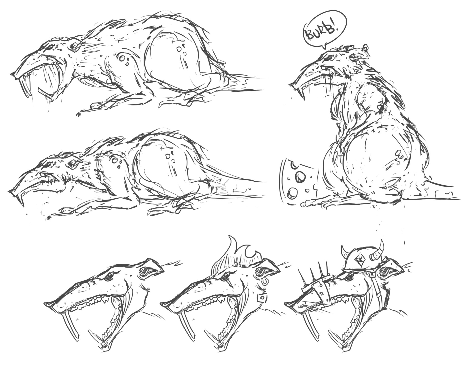 how to draw evil rats